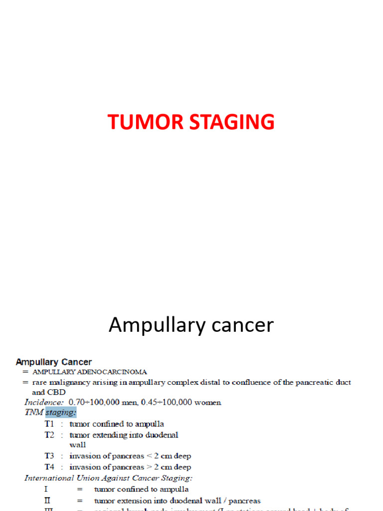 Tumor Staging | PDF