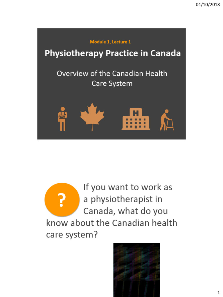 Overview Of The Canadian Health Care System Pdf Physical Therapy