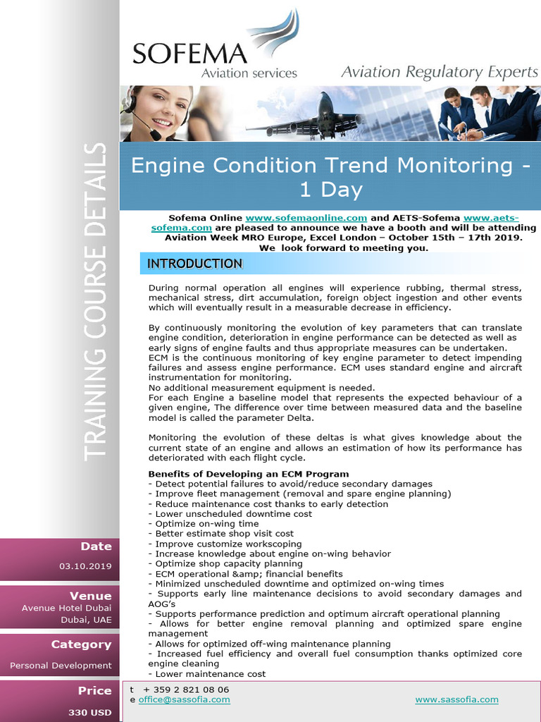 Engine Condition Trend Monitoring 1 Day - Dubai | PDF | Business