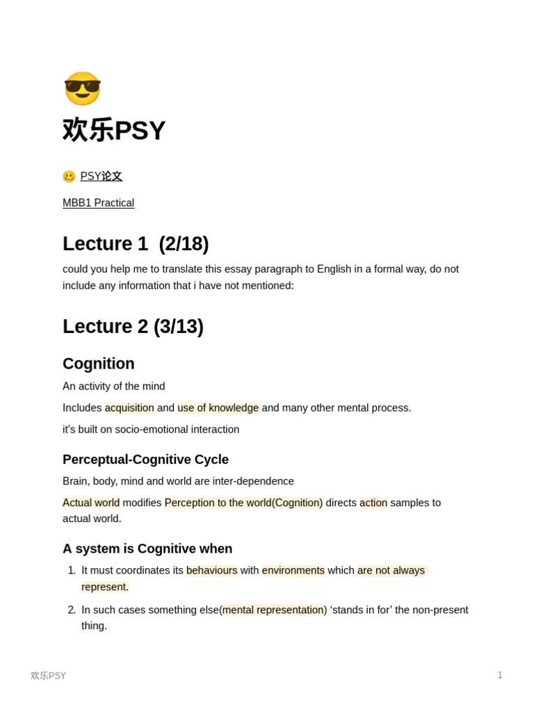 Mind Brain Behaviour 1 2023 note | Download Free PDF | Amnesia | Memory