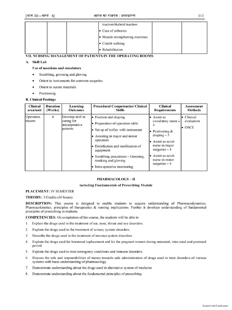 BSC Nursing Syllabus | PDF
