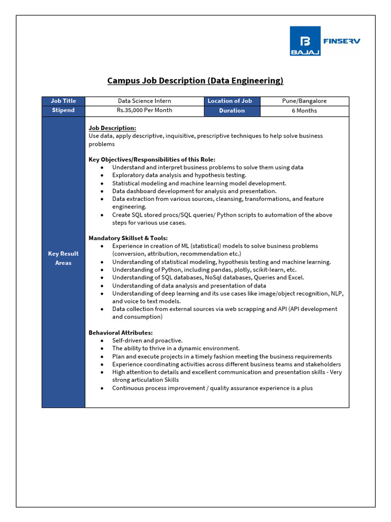 JD-Data Scientist | PDF