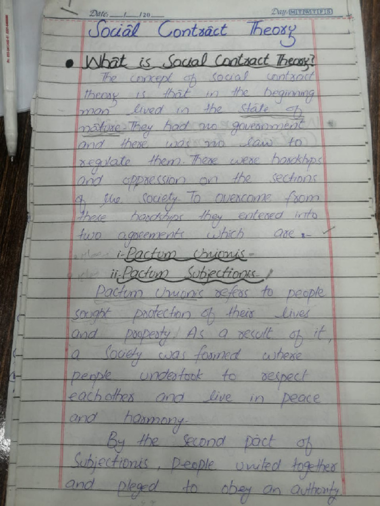 Social Contract Theory | PDF
