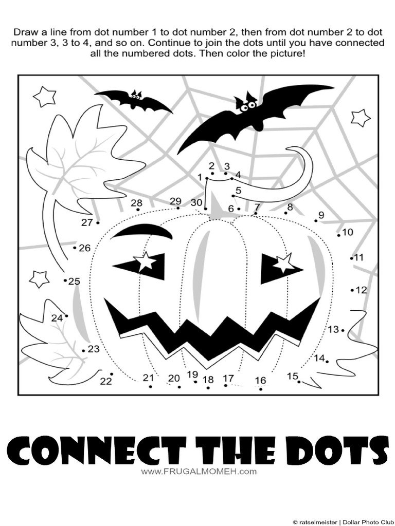 Pumpkin Connect The Dots | PDF
