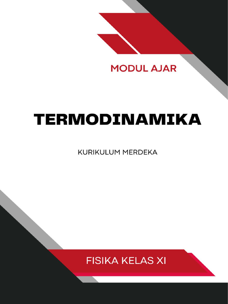 Modul Ajar Termodinamika | PDF