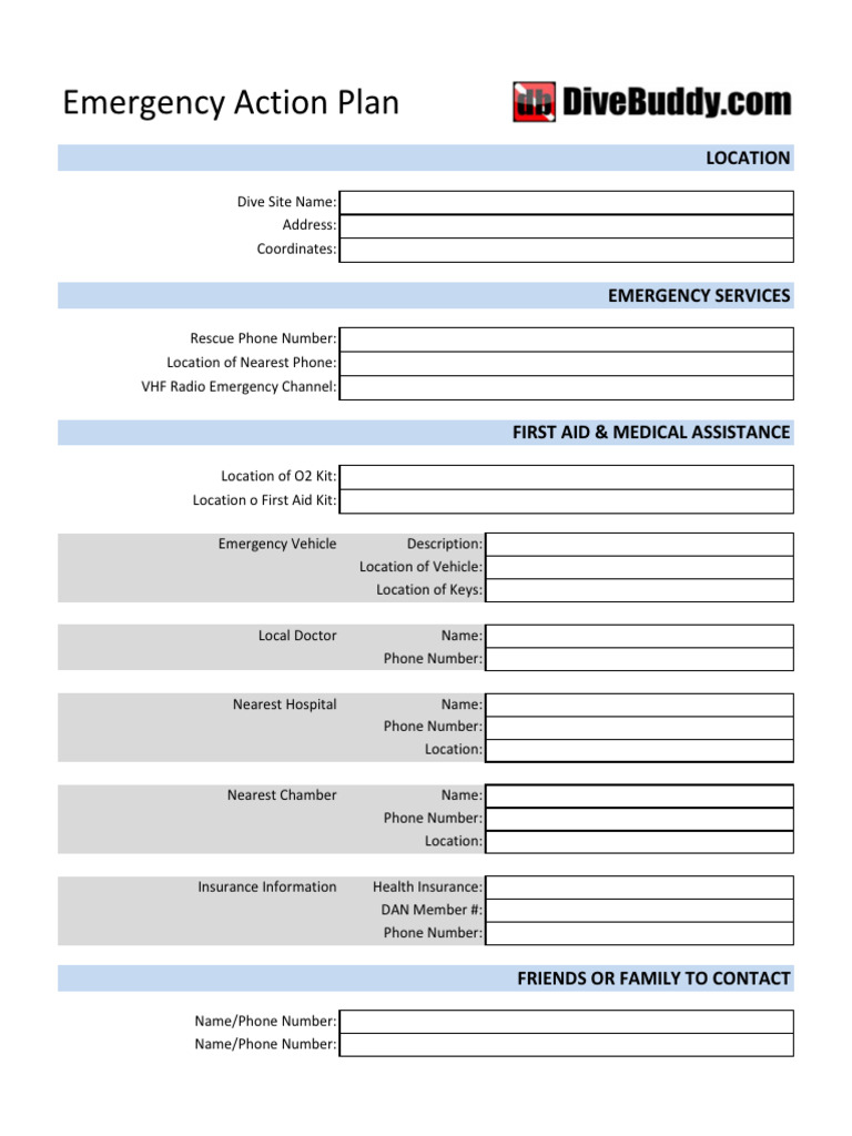 Emergency Action Plan | PDF