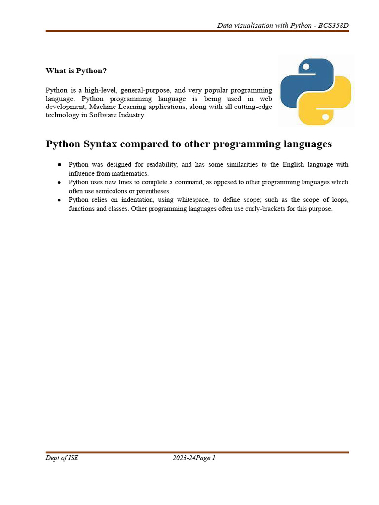 Data Visualisation With Python Pdf Parameter Computer Programming Python Programming