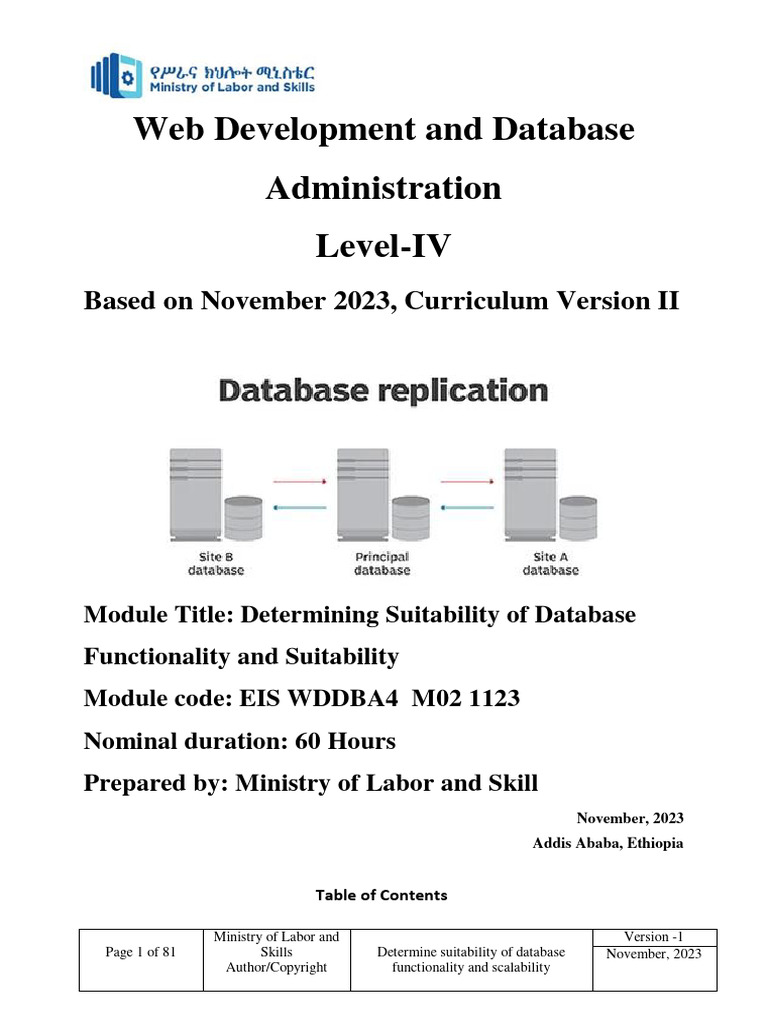 TM02 Determine Suitability of Database Functionality and Scalability ...