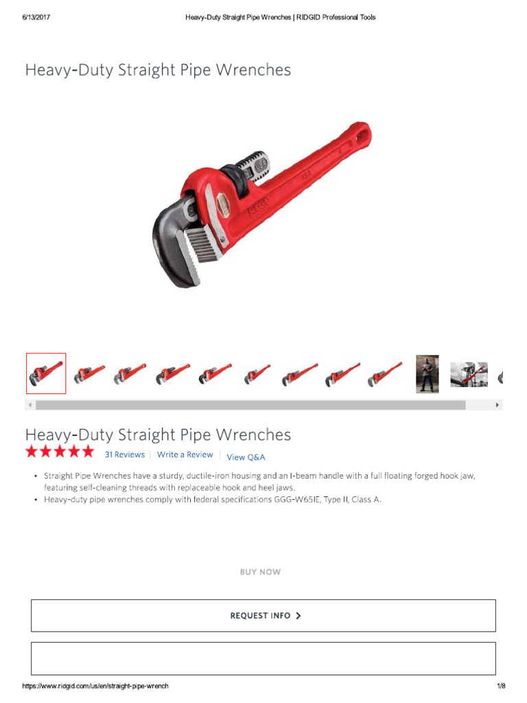 Heavy-Duty Straight Pipe Wrenches | PDF