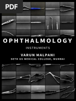 Ophthalmology Instruments | PDF | Ophthalmology | Human Eye