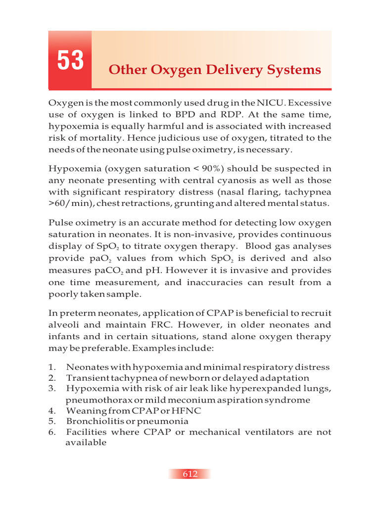 Other Oxygen Delivery Systems-2019 | PDF | Medical Specialties ...
