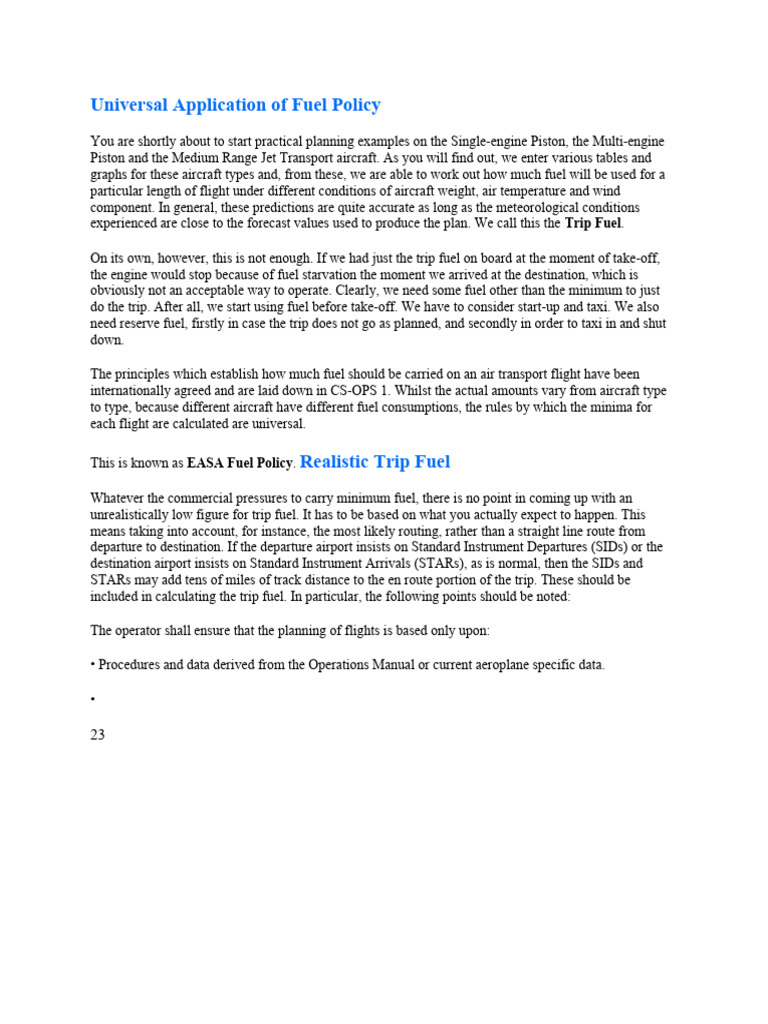 Universal Application of Fuel Policy | PDF | Aircraft | Airport