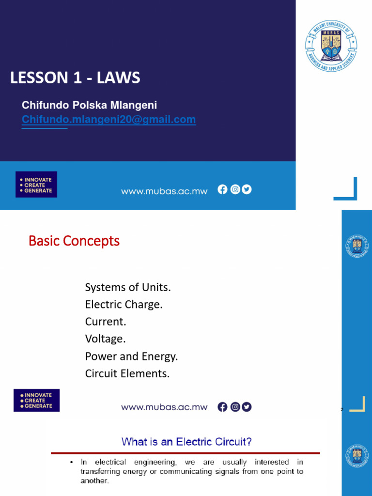 Lesson 1 | PDF | Electric Charge | Voltage