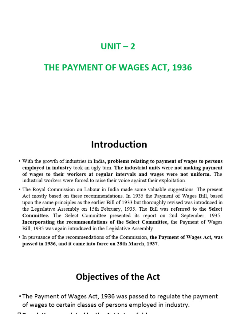 Unit 2 Part 1 PWA | PDF | Employment | Wage