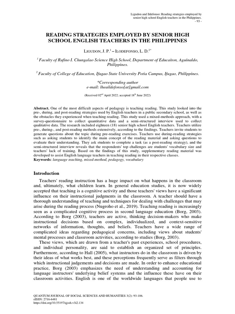 E-Material For Reading Subject | PDF | Reading Comprehension | Teachers