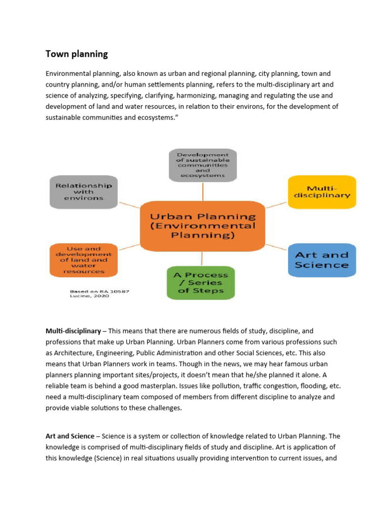 Town planning | PDF | Urban Planning | Sustainability