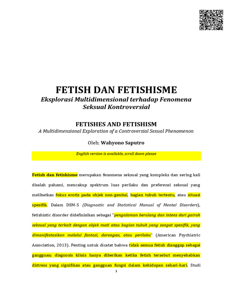 Eksplorasi Fetish dan Fetishisme | PDF