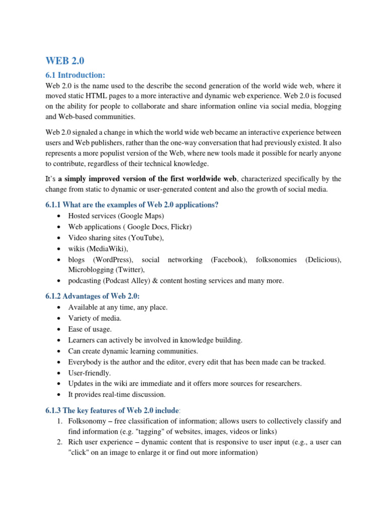 Chapter 6-1 | PDF | Ajax (Programming) | Web 2.0