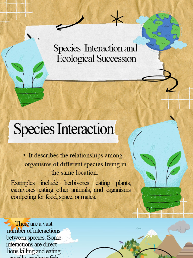 SPECIES INTERACTION and ECOLOGICAL SUCCESSION | PDF | Symbiosis ...
