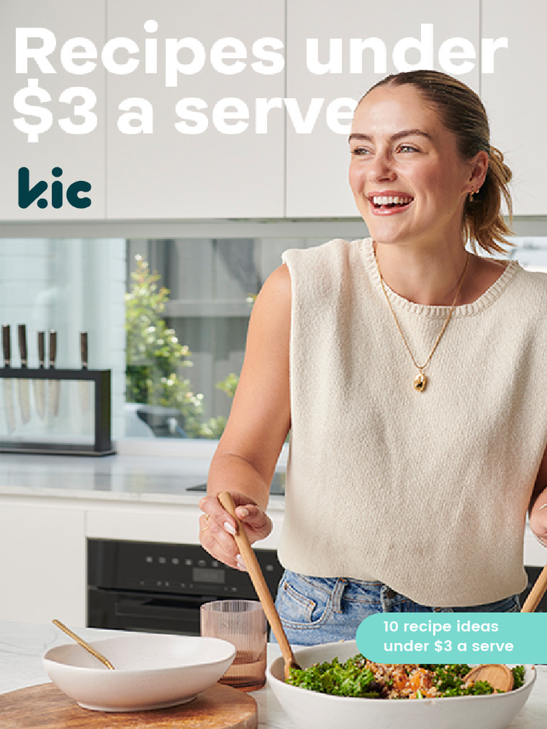 Kic 10 Recipes Under 3 Ebook | PDF | Cost Of Living | Capsicum