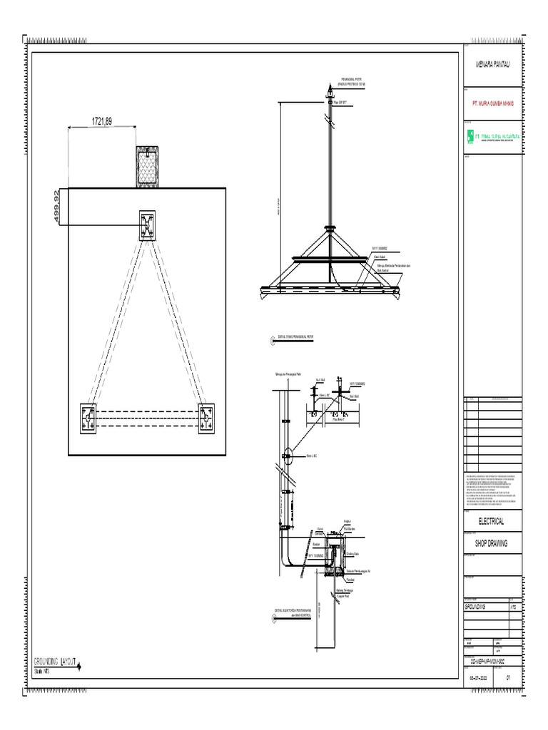 grounding Layout | PDF | Civil Engineering | Engineering