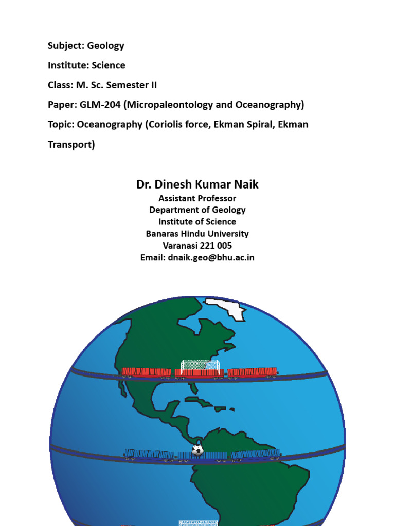 DKN 7 - Oceanography (Coriolis Force, Ekman Spiral, Ekman Transport ...