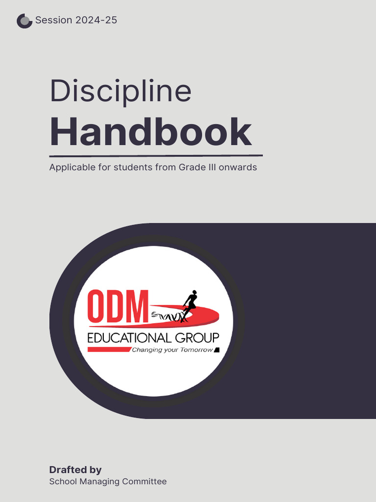 Discipline Handbook - Odm Edu Group - 2024-25 | PDF | Career & Growth ...