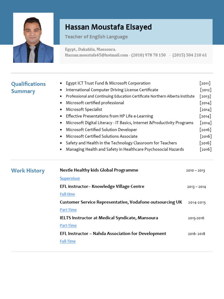 Hassan Moustafa | PDF | Teachers