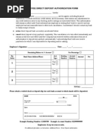 Chime Direct Deposit Authorization Form | PDF