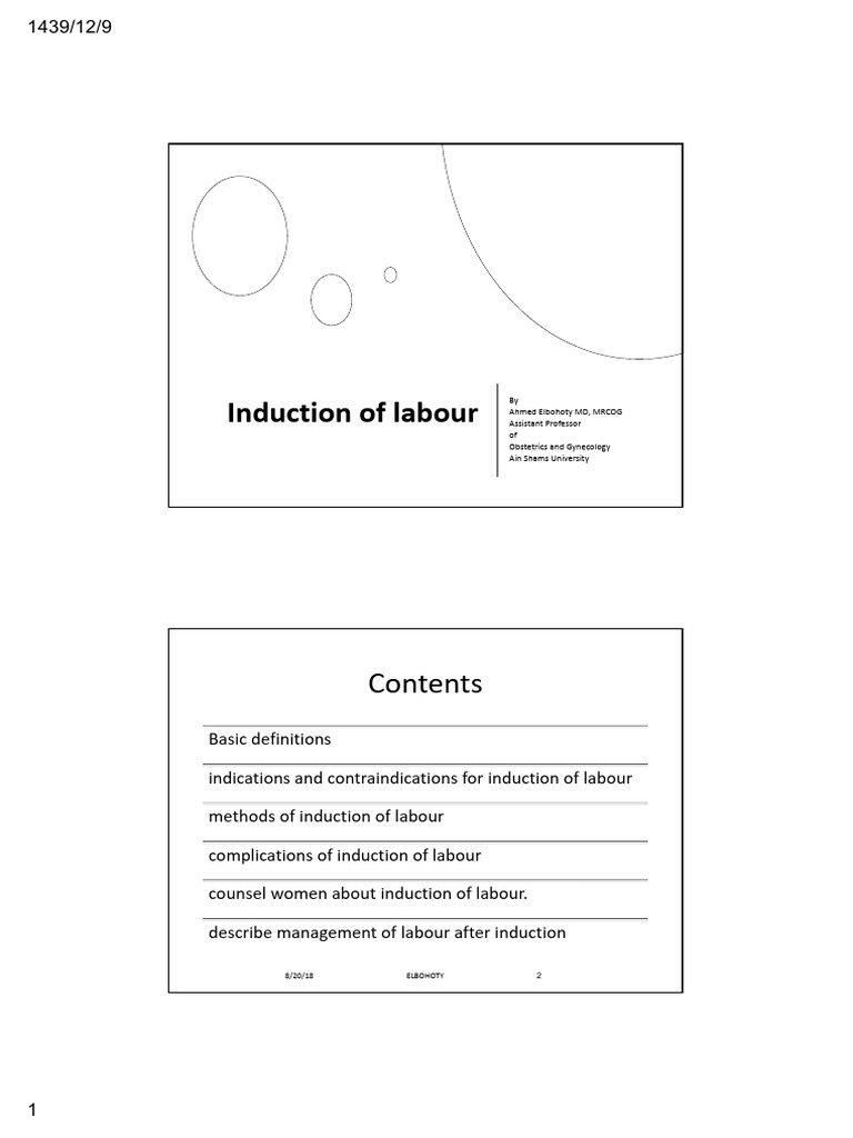 Induction of Labour | PDF | Childbirth | Pregnancy