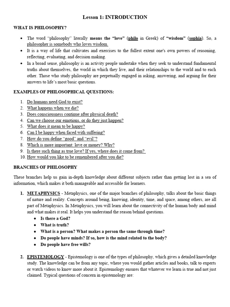 Ethics Lesson 1 Download Free Pdf Epistemology Logic