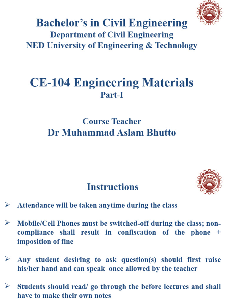 P1 of CE-104 Eng Mat (Overview - Stones) - 1 | PDF | Rock (Geology) | Sedimentary Rock