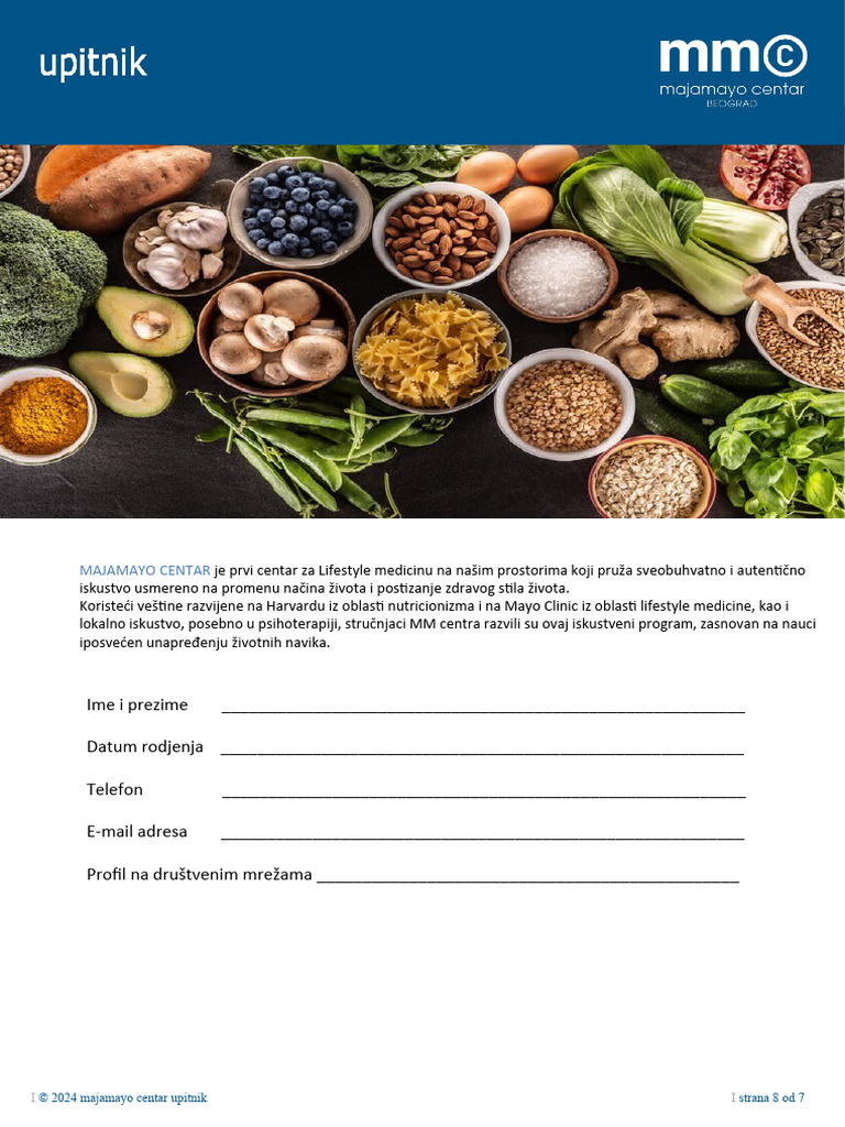 MAJAMAYO Upitnik Za Klijente (3907) | PDF