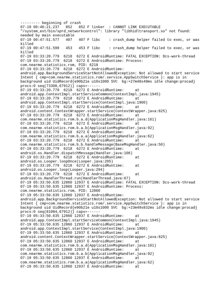 Standby Android Log 2024 0719 155045 | PDF | Computing | Computing Platforms