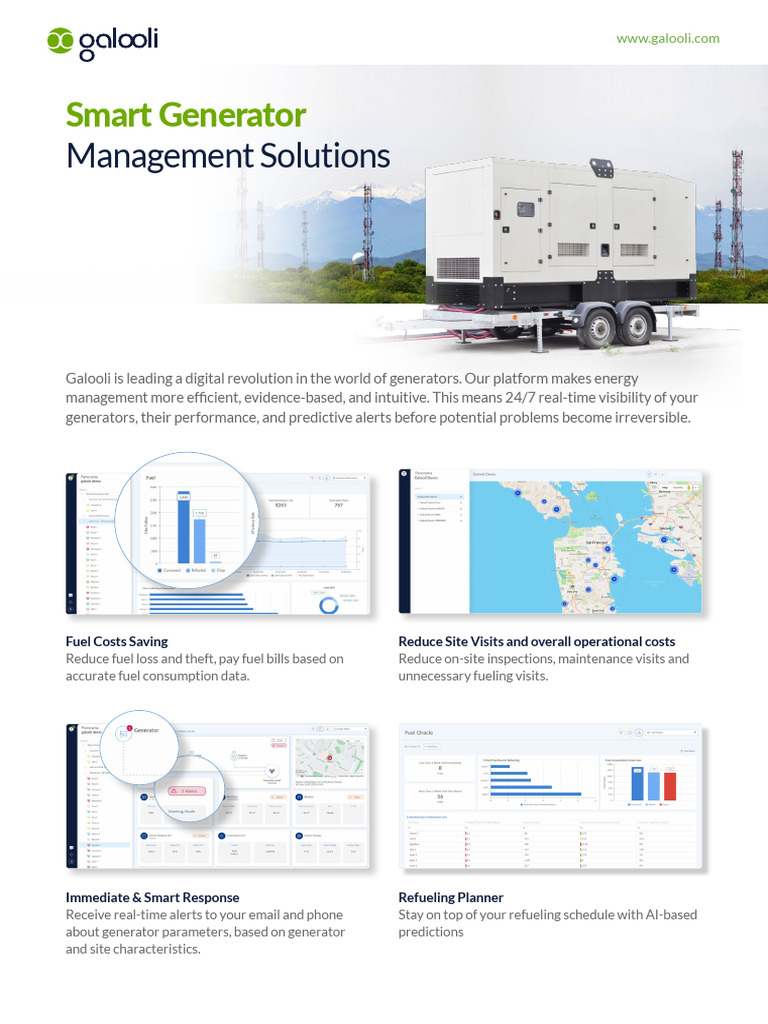 Smart Generator Management Platform | PDF | Electric Generator | Automation