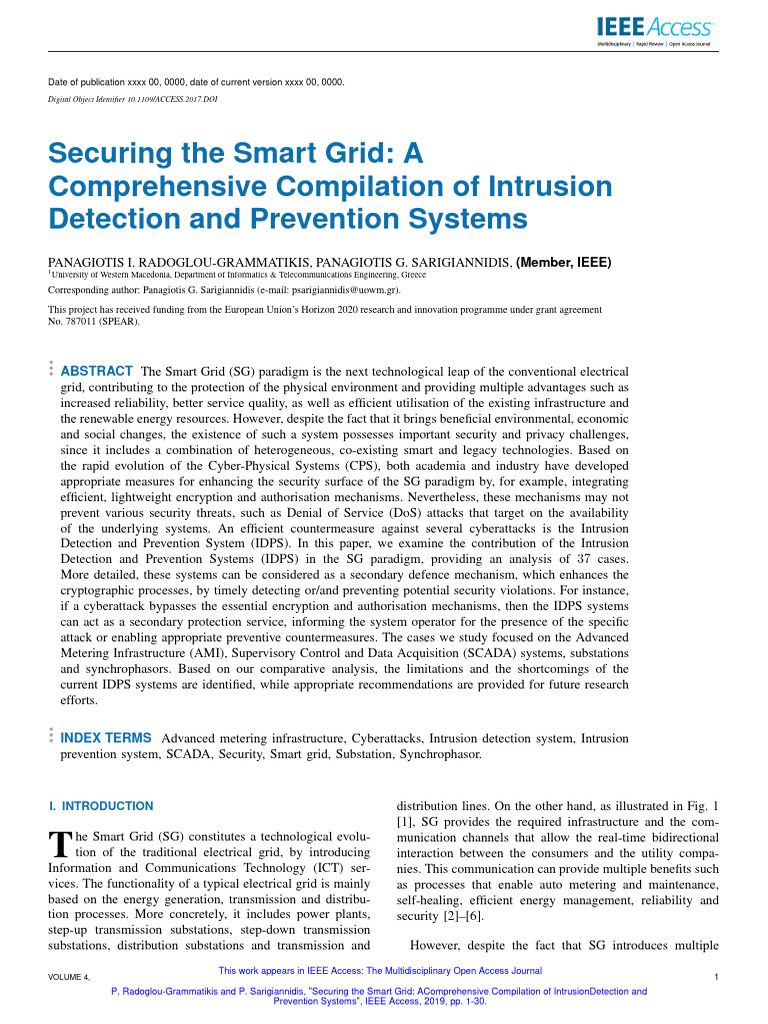 Securing The Smart Grid A Comprehensive | PDF | Sensitivity And ...