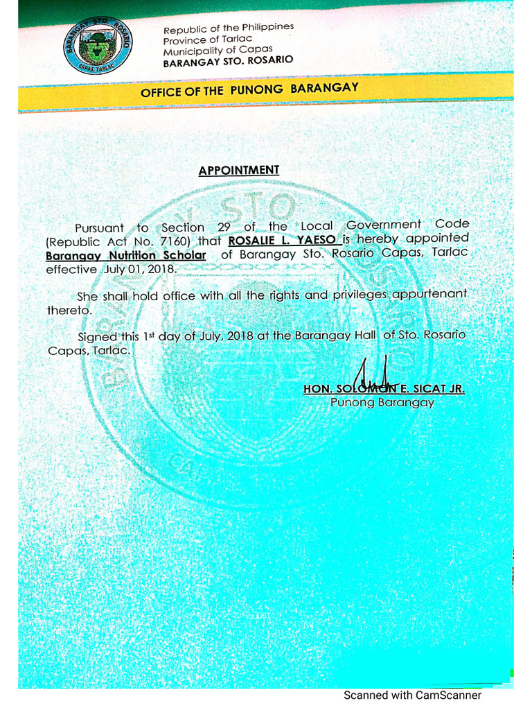 Appointment of BNS | PDF