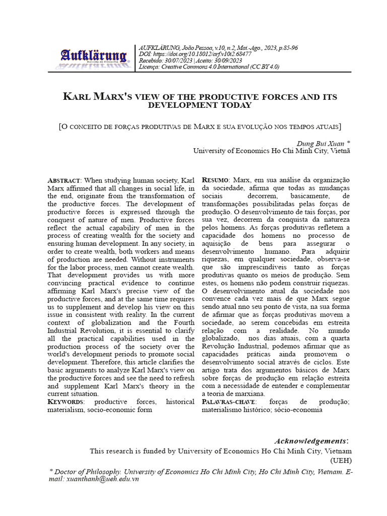 13 Bui Karl Marxs View of The Productive Forces and Its Development ...