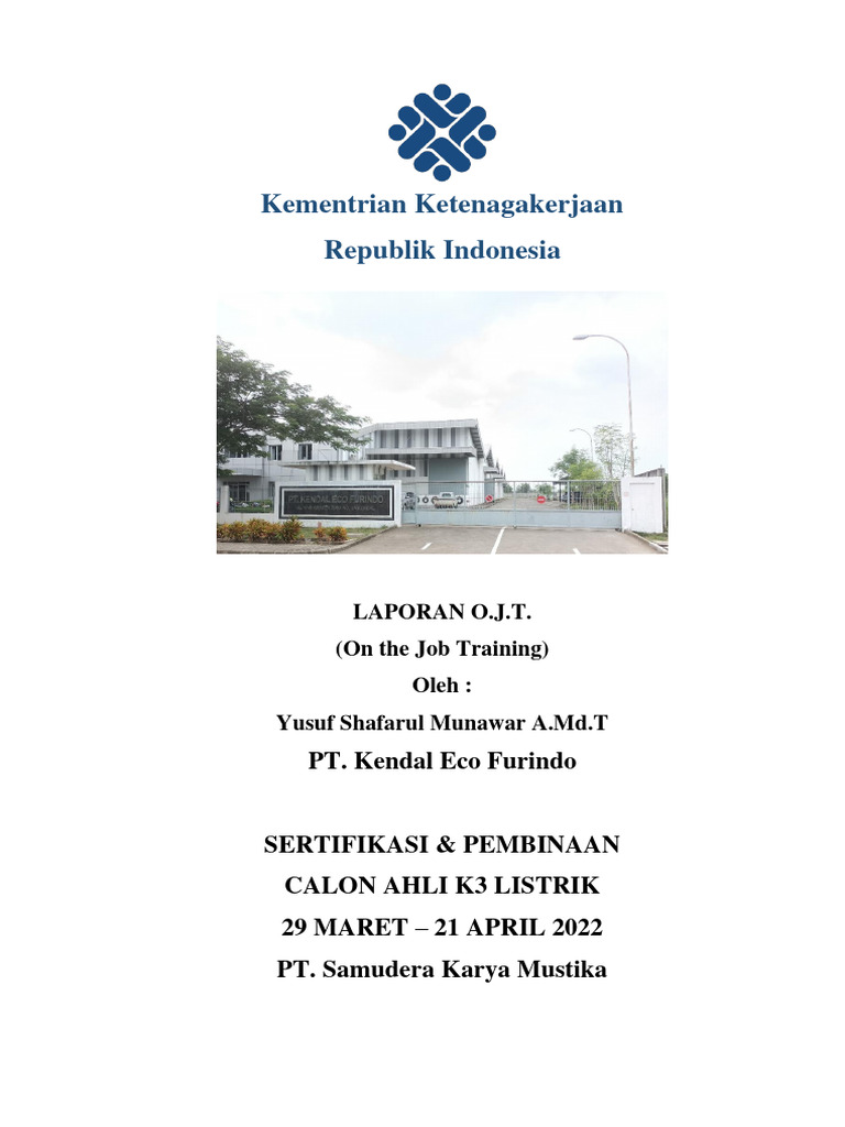 Laporan OJT - Yusuf Shafarul M. - Pt. KEF | PDF