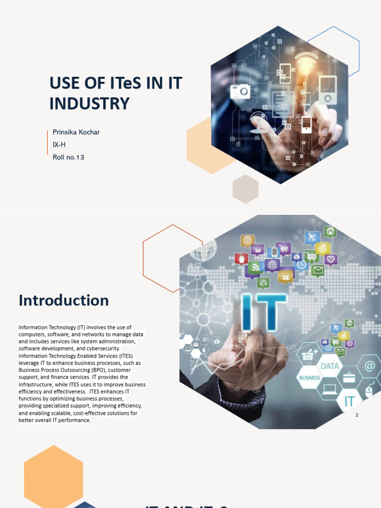 USE OF ITeS IN IT INDUSTRY | PDF | Outsourcing | Information Technology