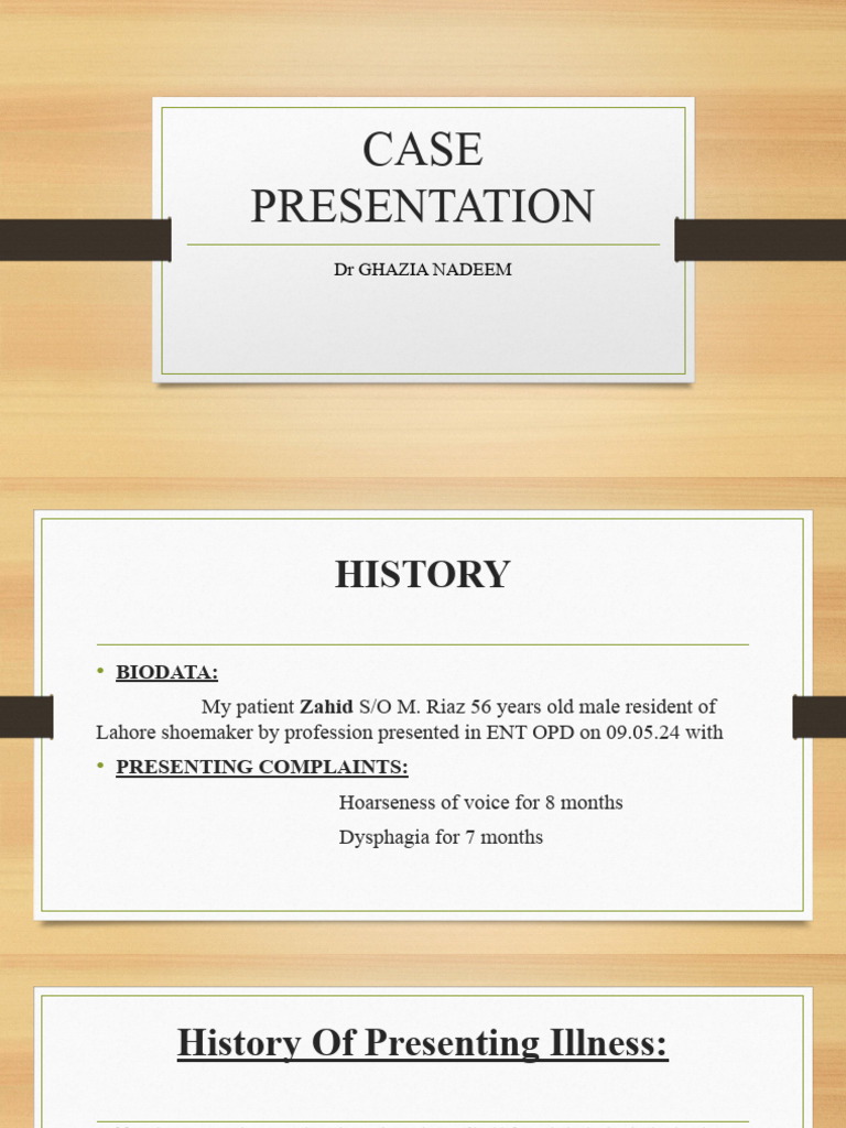 Case Presentation CA | PDF | Clinical Medicine | Medical Specialties
