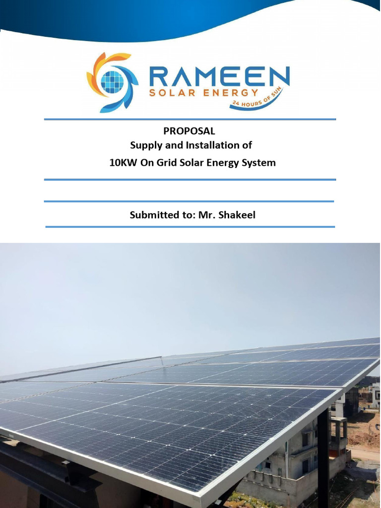 Cus - 200364 20072023 (10KW Mr. Shakeel) | PDF | Photovoltaics | Solar Panel