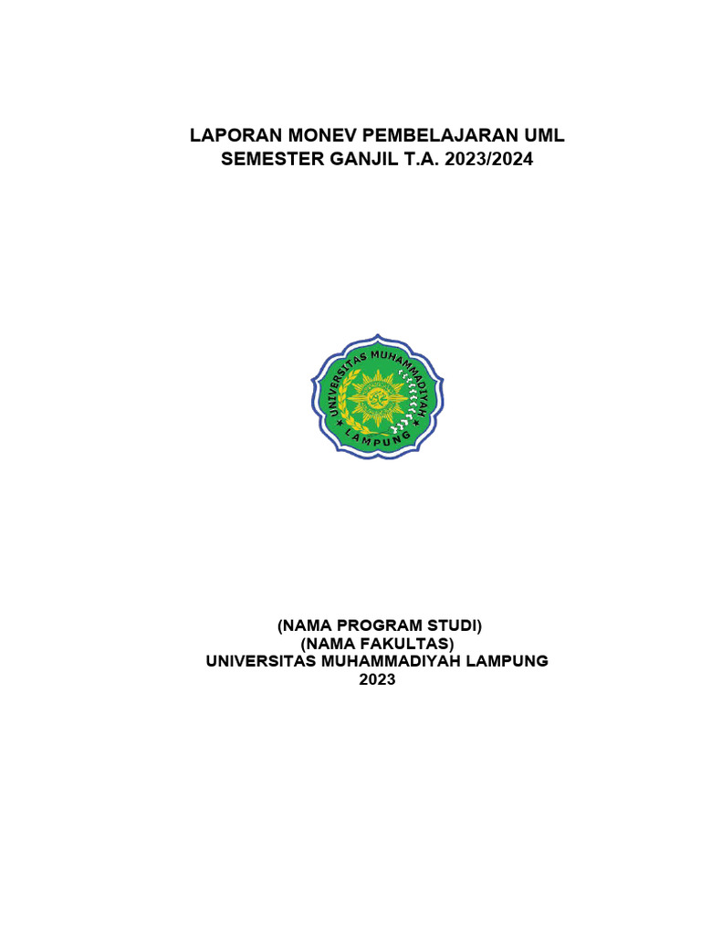 02 - Template Laporan Monev Pembelajaran | PDF | Seni | Komputer
