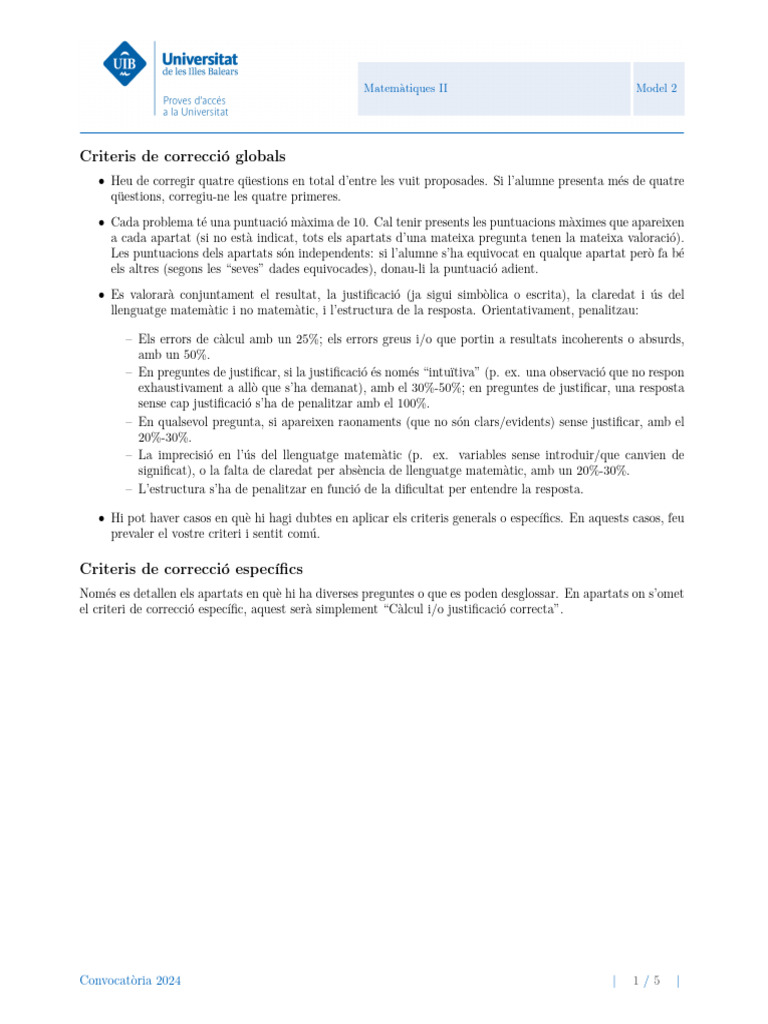 Criteris Matematiquesii Juny 2024 2 | PDF