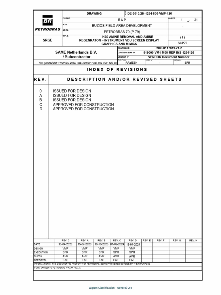 Index of Revisions Rev. Description And/Or Revised Sheets | PDF ...
