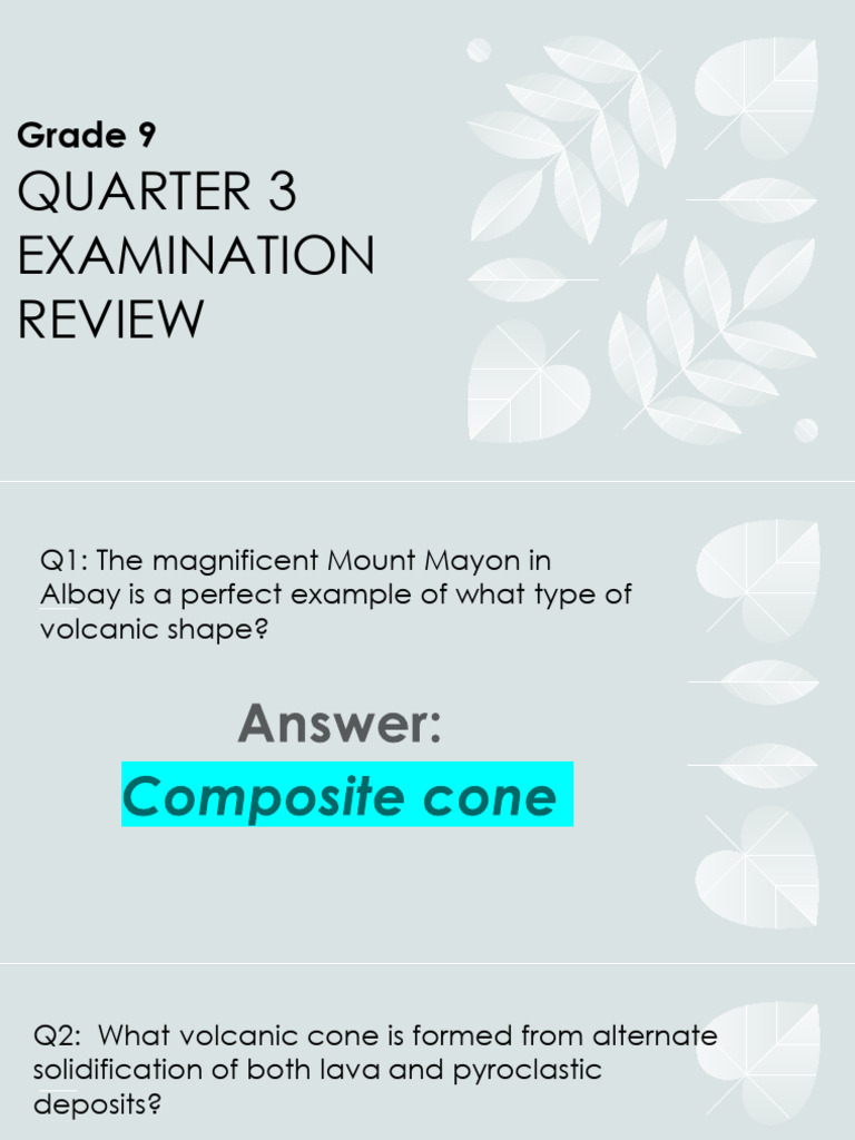 Grade 9 Quarter 3 Exam Review Guide | PDF | Volcano | Climate