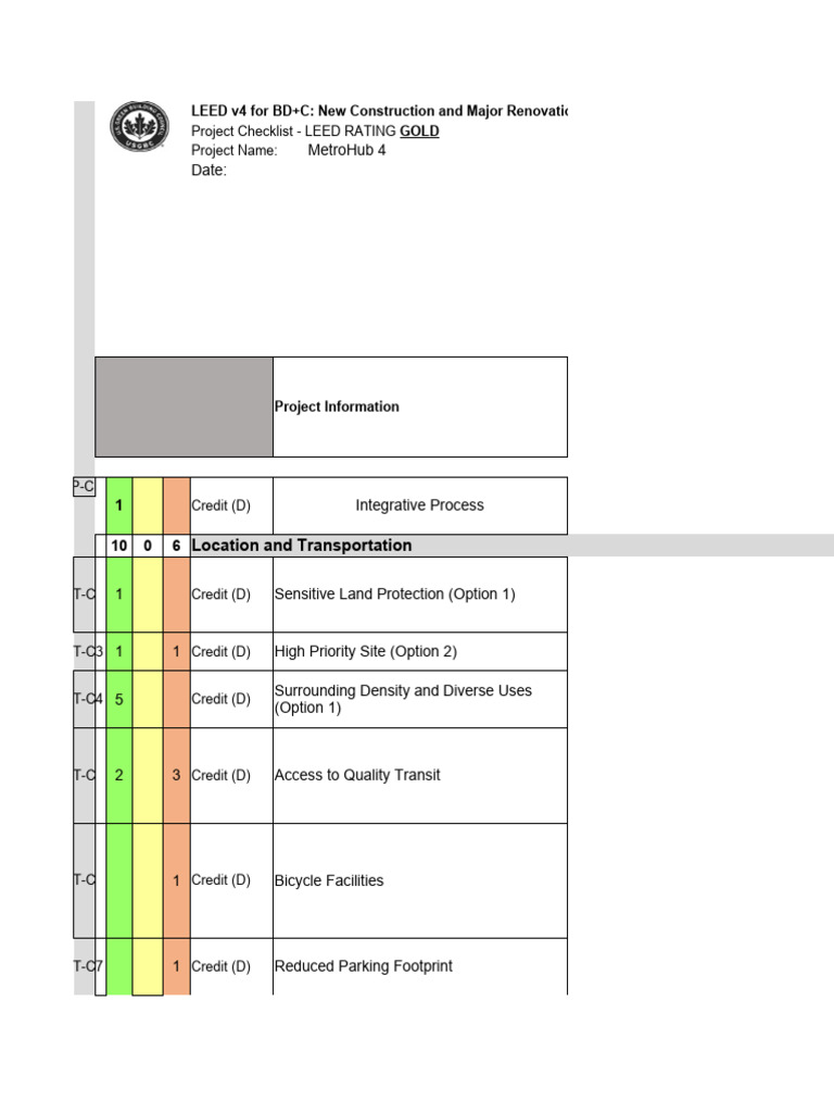 LEED Score Metrohub 4 | Download Free PDF | Lighting