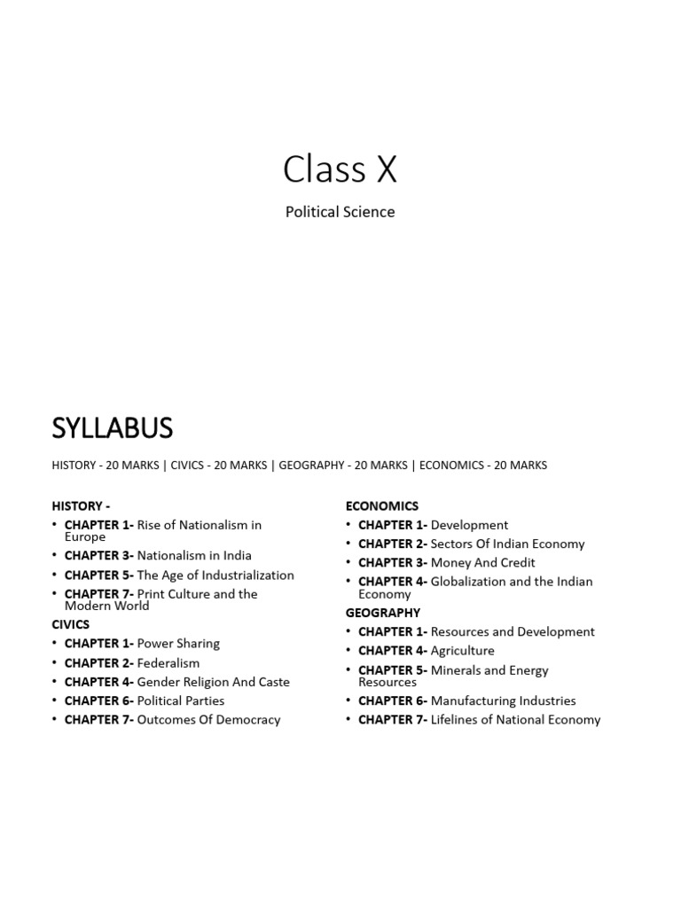 Class X - Power Sharing (Civics) | PDF | Sri Lanka | Separation Of Powers