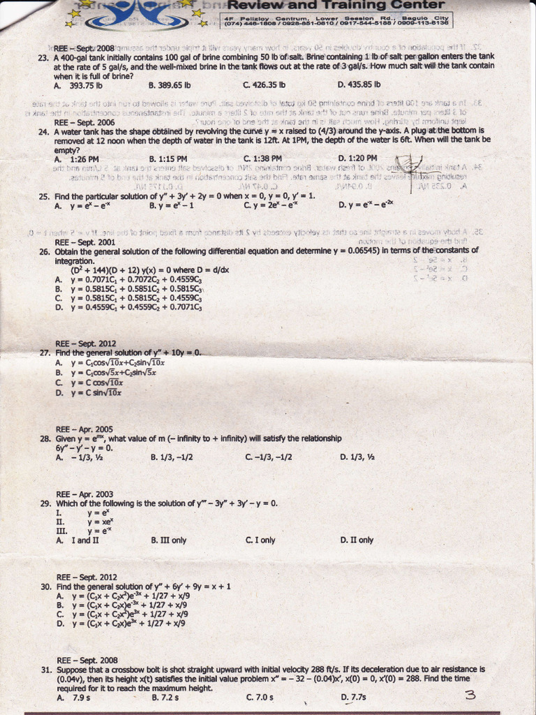 IMG - 0020 (DF Diff Eqn Reviewer 020) | PDF