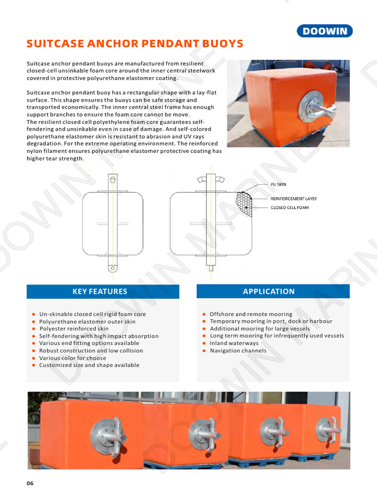 Suitcase Anchor Pendant Buoys | PDF | Polyurethane | Anchor